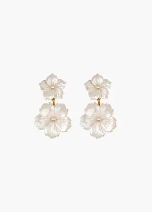 JENNIFER BEHR Tibby Earrings - Mother Of Pearl