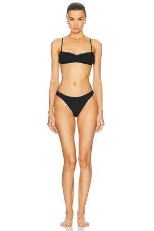 COU COU The Balconette Bra - Black