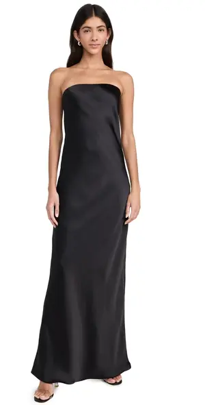 Norma Kamali Bias Strapless Gown