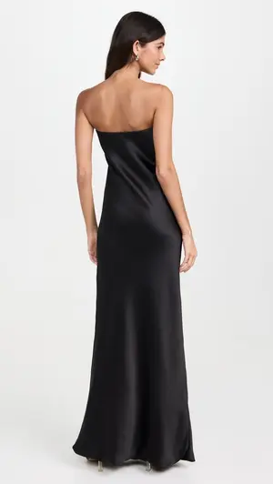 Norma Kamali Bias Strapless Gown
