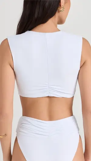 Ramy Brook Oliwia Bikini Top - White