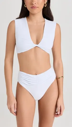 Ramy Brook Oliwia Bikini Top - White
