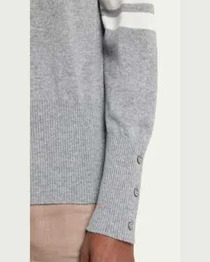 Thom Browne Striped-sleeve Cashmere Sweater