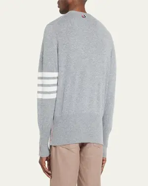 Thom Browne Striped-sleeve Cashmere Sweater