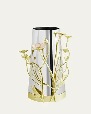 Michael Aram Wildflowers Vase, 8 - Silvergold Multi