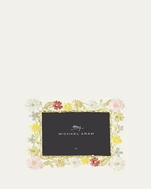 Michael Aram Wildflowers Picture Frame, 5" X 7 - Gold Multi