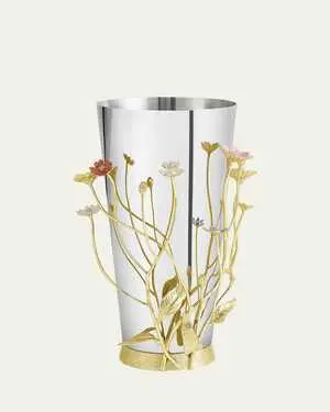 Michael Aram Wildflowers Vase, 13 - Silvergold Multi