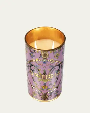 ORTIGIA SICILIA Aragona Medium Decorated Candle, 13.4 Oz