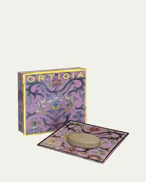 ORTIGIA SICILIA Aragona Glass Plate And Soap Set - One-color