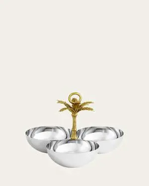 Michael Aram Palm Triple Bowl