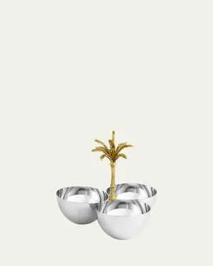 Michael Aram Palm Triple Bowl