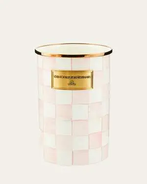 MACKENZIE-CHILDS Rosy Check Enamel Utensil Holder - One-color