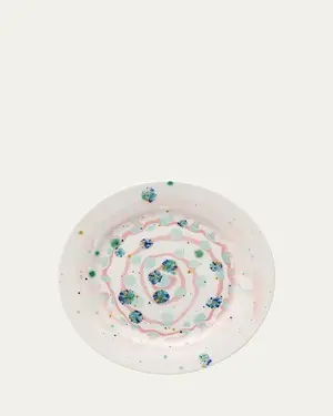 CORALLA MAIURI Four Seasons Winter Dessert Rim Plate - Multi