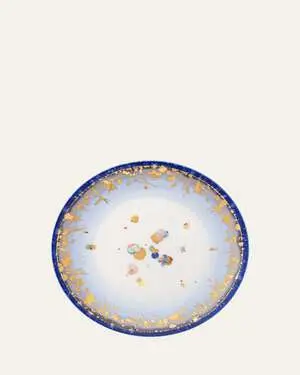 CORALLA MAIURI Villa Borghese Apollo Bianco Dinner Plate - Blue