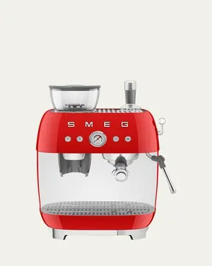 SMEG Semi-automatic Espresso Machine Red