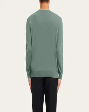 Prada Superfine Wool Crewneck - Salvia