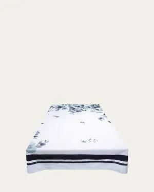 THE LINO Eucalyptus Tablecloth, 71" X 98 - Navy