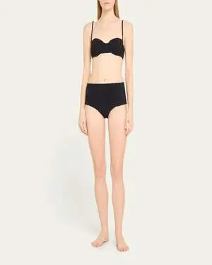 Simkhai Spenser Stitched Bikini Top