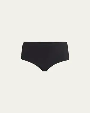 Simkhai Edina High-Waist Bikini Bottoms - Black