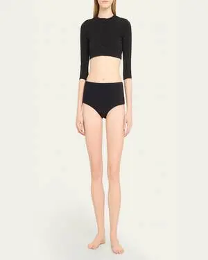 Simkhai Edina High-waist Bikini Bottoms