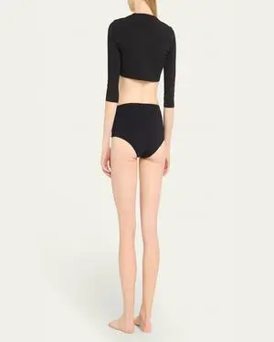 Simkhai Edina High-waist Bikini Bottoms