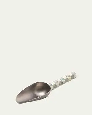 MACKENZIE-CHILDS Sterling Check Enamel Scoop, Small - One-color