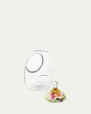 MACKENZIE-CHILDS Cookie Jar With Wildflowers Enamel Lid - One-color