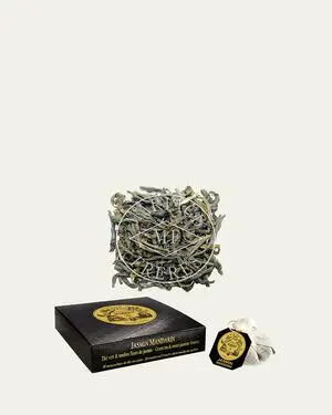 MARIAGE FRERES INTERNATIONAL Jasmin Mandarin Muslin Tea Bags Green Tea & Sweet Jasmine Flowers, 30 Sachets - One-color
