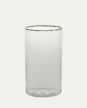 TUTTOATTACCATO Dark Highball Glass - Green