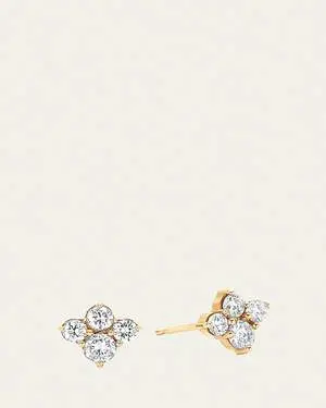 Sara Weinstock 18k Diamond Stud Earrings - Gold