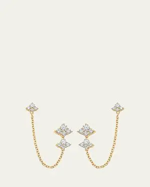 Sara Weinstock 18k Diamond Dujour Drop Earrings - Gold