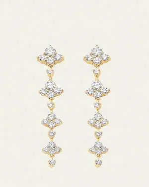 Sara Weinstock 18k Diamond Dangle Earrings