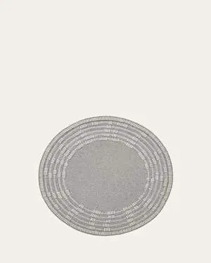 KIM SEYBERT Matrix Beaded Placemat - Gray