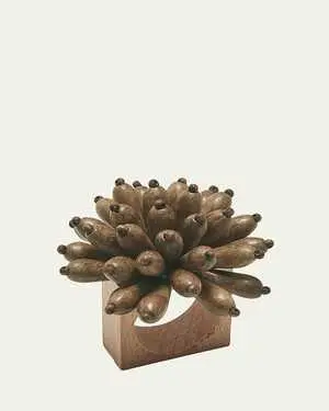 KIM SEYBERT Florette Napkin Ring Brown