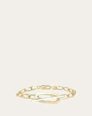 Lana Jewelry 14K Biography Wrap Toggle Bracelet - Yg