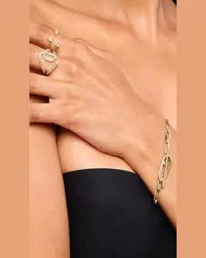 Lana Jewelry 14k Biography Wrap Toggle Bracelet