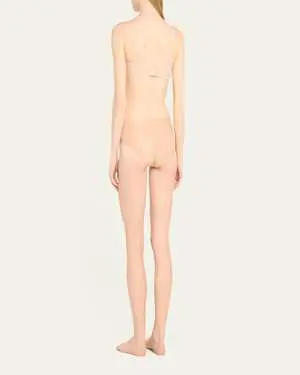 Chantelle C Jolie Lace-back T-shirt Bra - Rose