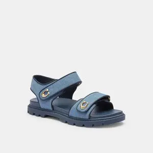 COACH Brynn Sandal Indigo Denim
