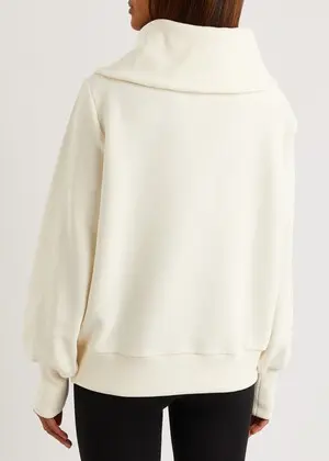 Varley Vine Ribbed Half-zip Sweatshirt - Ivory