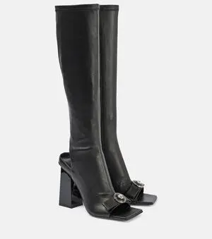 Versace Ribbon Knee-high Boots