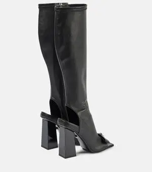 Versace Ribbon Knee-high Boots