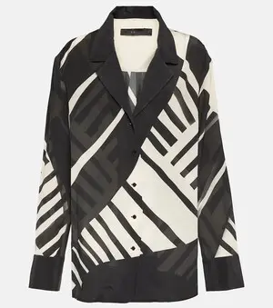 SIR. SIR Printed Silk Shirt Multicoloured
