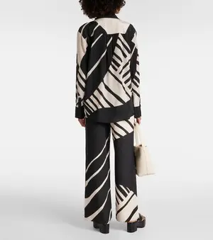 SIR. Printed Silk Shirt - Multicoloured