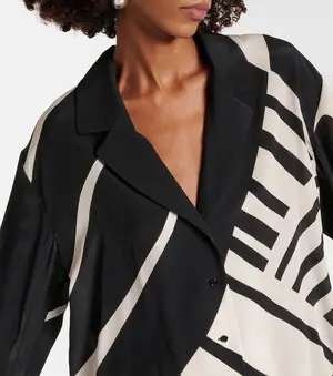 SIR. Printed Silk Shirt - Multicoloured