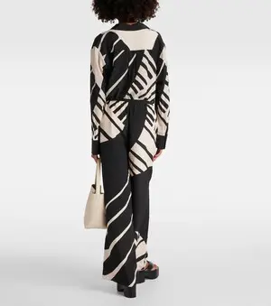 SIR. Printed Wide-leg Pants - Multicoloured