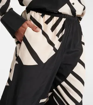 SIR. Printed Wide-leg Pants - Multicoloured
