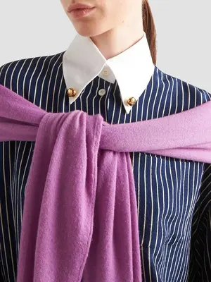 Prada Marocain Shirt Dress - Blue
