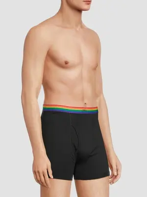 SAKS FIFTH AVENUE Collection Pride Stretch-cotton Boxer Briefs