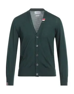 Thom Browne Cardigan In Virgin Wool And Polyamide