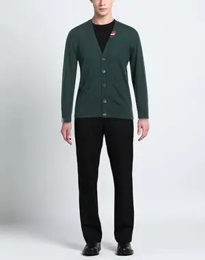 Thom Browne Cardigan In Virgin Wool And Polyamide